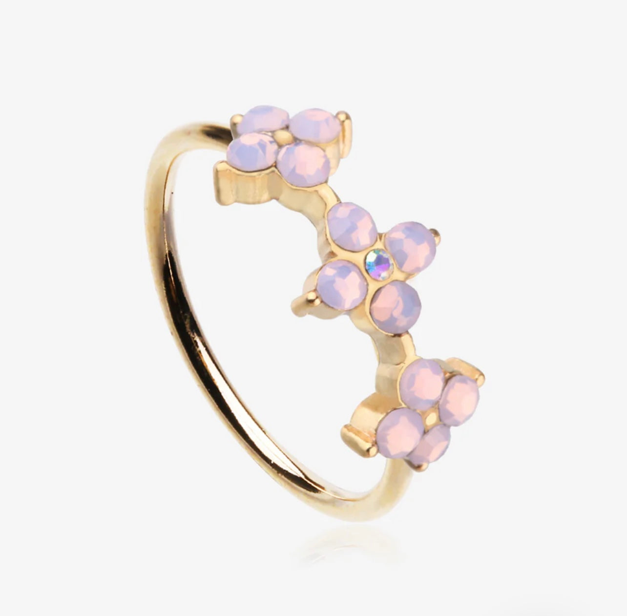 Ximena flower hoop nose ring – THE PIERCING GALLERY