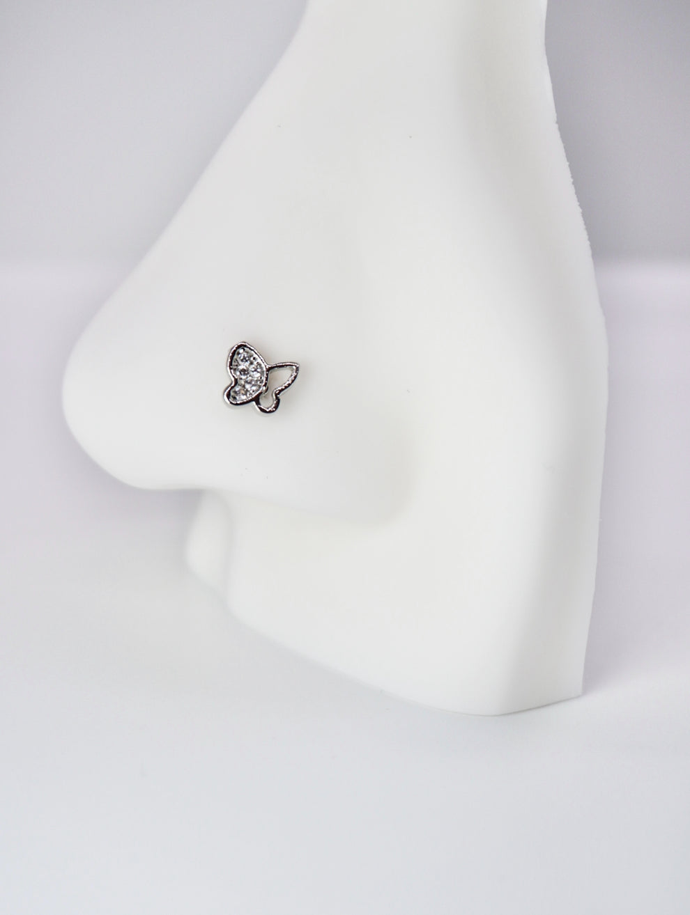 Alexia butterfly nose ring – THE PIERCING GALLERY